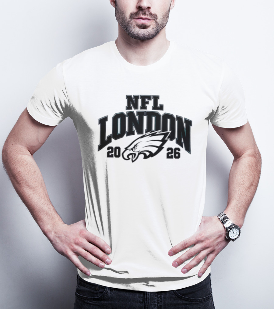 Philadelphia Eagles NFL London 2026 Football Event T-Shirt