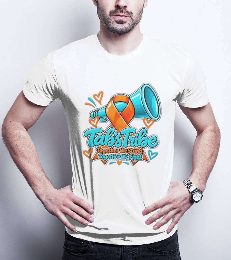 Tab's Tribe Orange Ribbon Together We Stand Fight T-Shirt