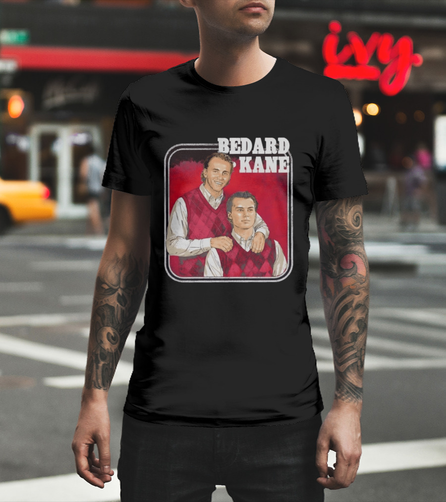 Connor Bedard Patrick Kane Chicago Step Brothers Hockey T-Shirt