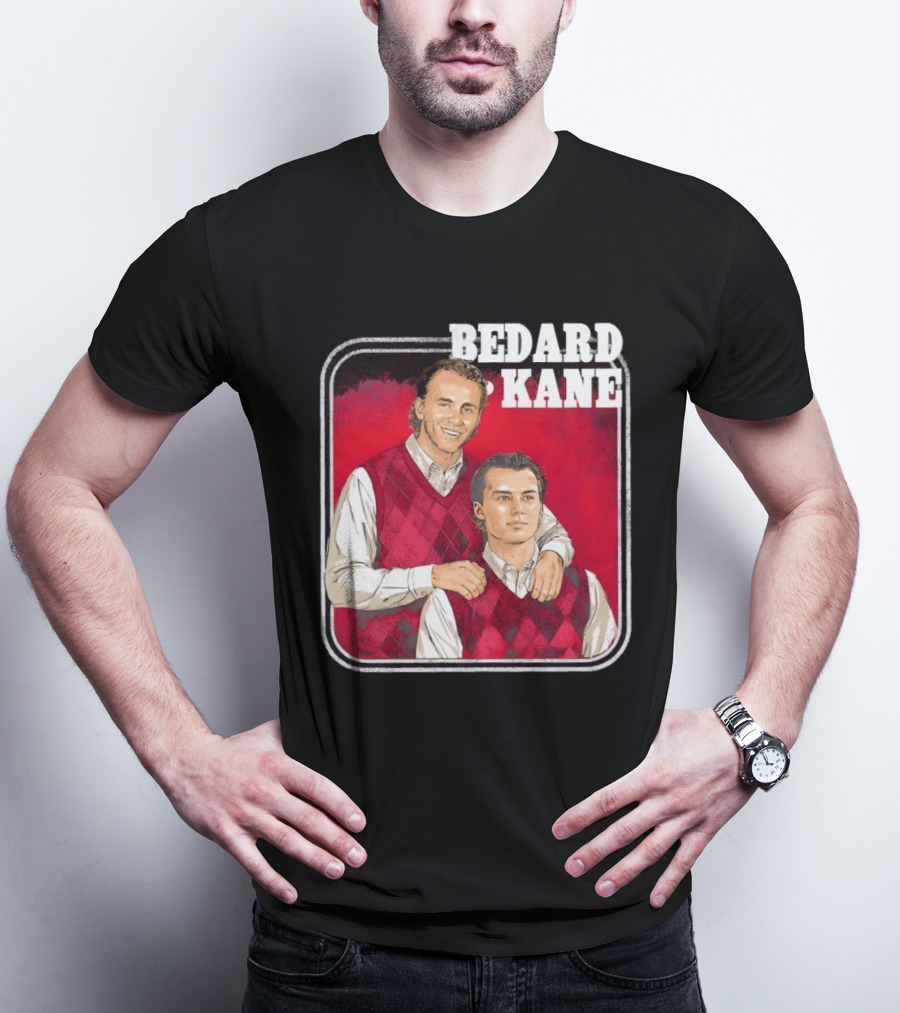Connor Bedard Patrick Kane Chicago Step Brothers Hockey T-Shirt