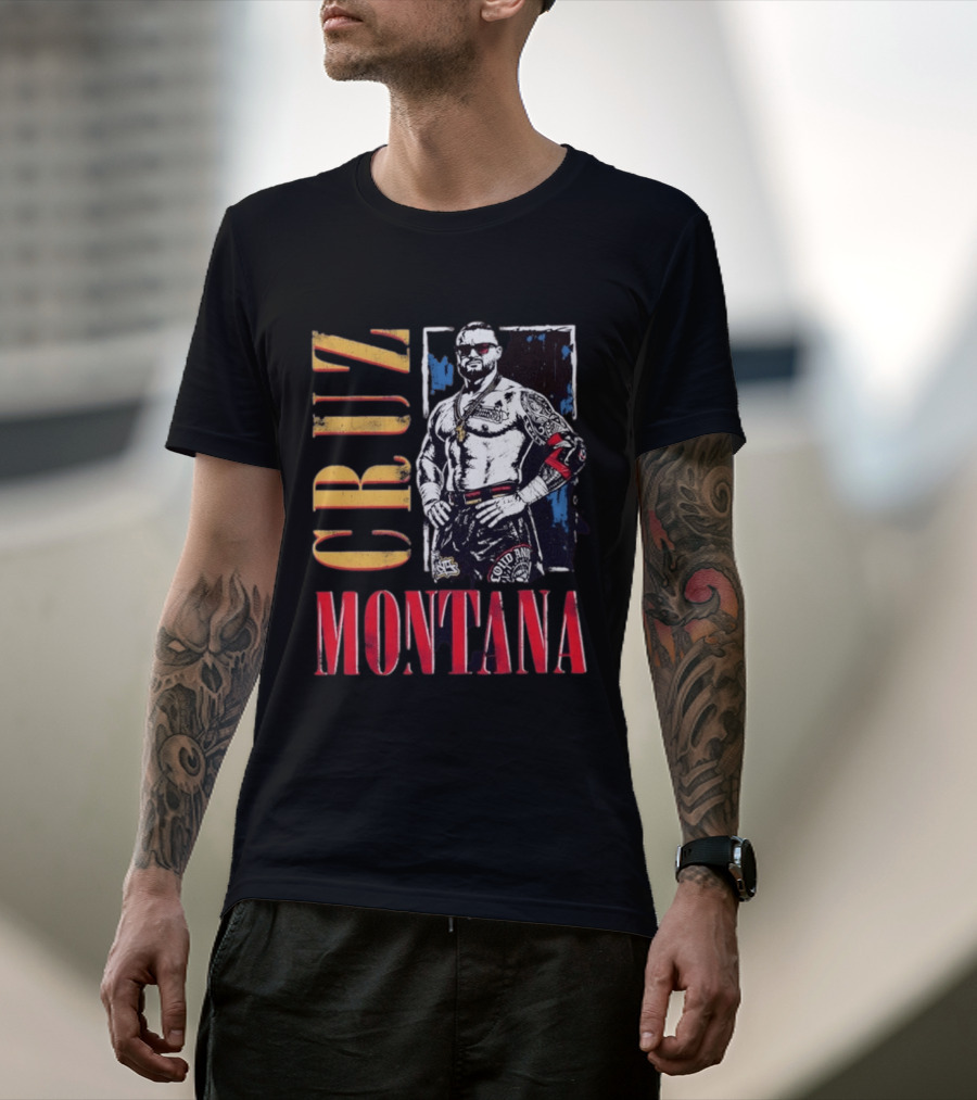 Cruz Montana WWE NXT Wrestling Solid T-Shirt