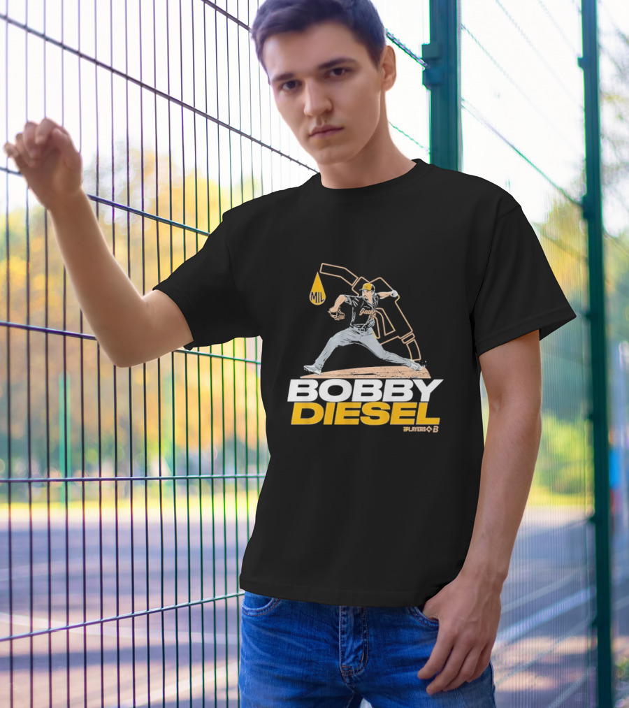 Bobby Diesel Pitcher Oil Can Baseball T-Shirt