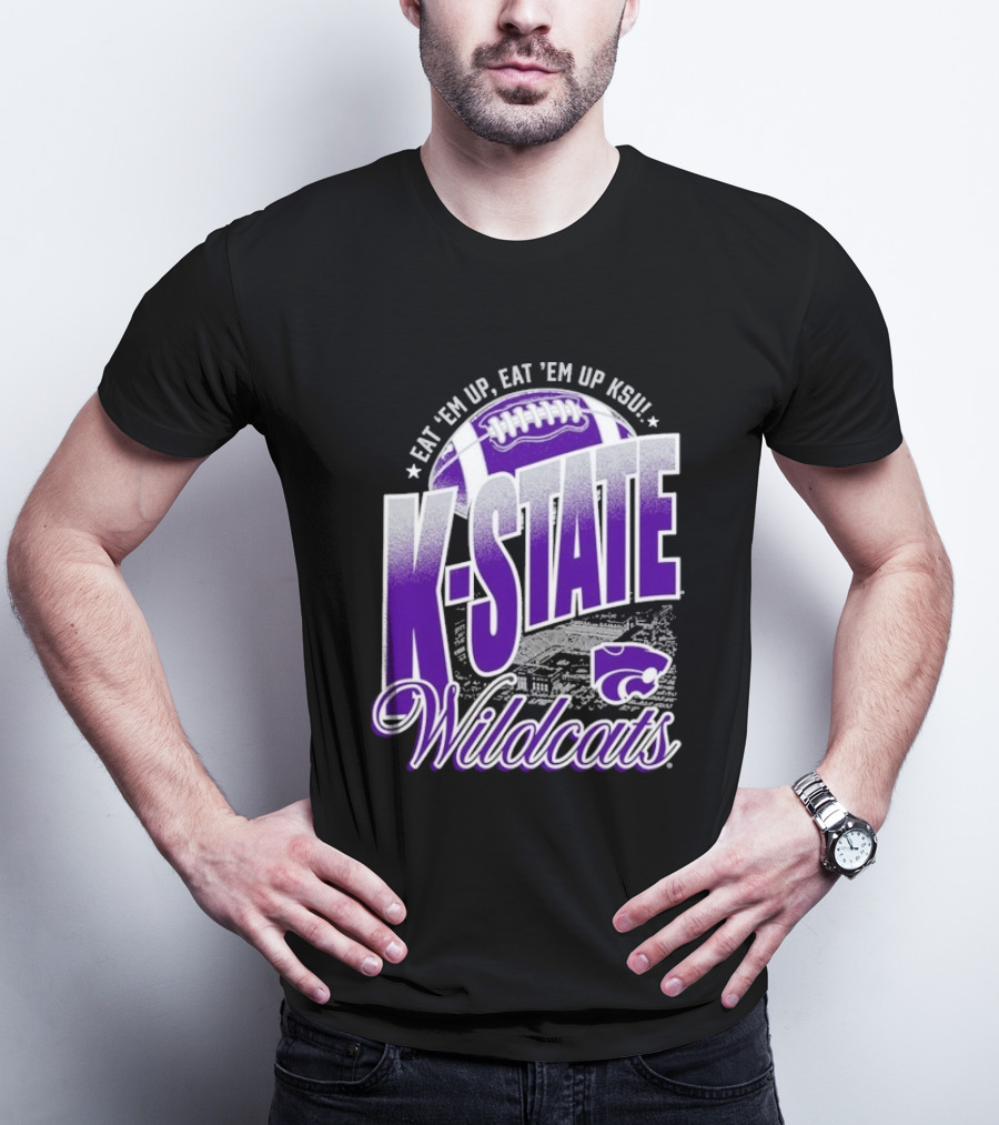 K State Wildcats Football Eat 'Em Up KSU T-Shirt