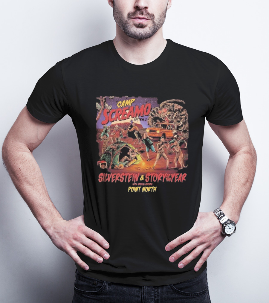 Camp Screamo Australia 2026 Silverstein Story Of The Year Featuring Point North T-Shirt