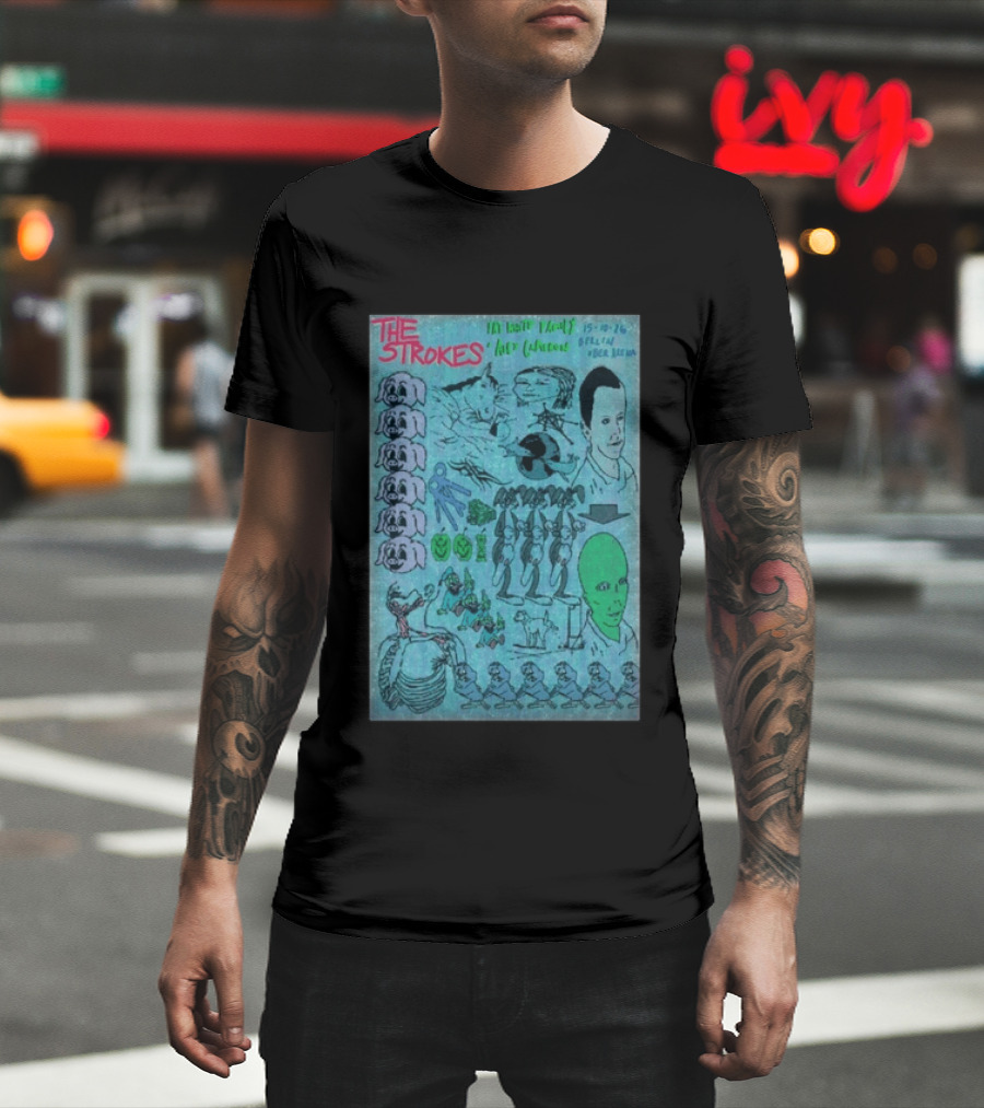 The Strokes Uber Arena Berlin Germany October 15 2026 T-Shirt
