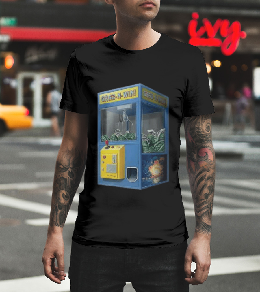 The Wynwood Walls Store Grab N Win Leon Keer Claw Machine Explosion T-Shirt