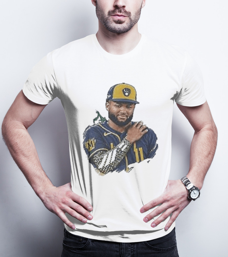 Milwaukee Brewers Jackson Chourio Praying Mantis NLCS 2026 Baseball T-Shirt