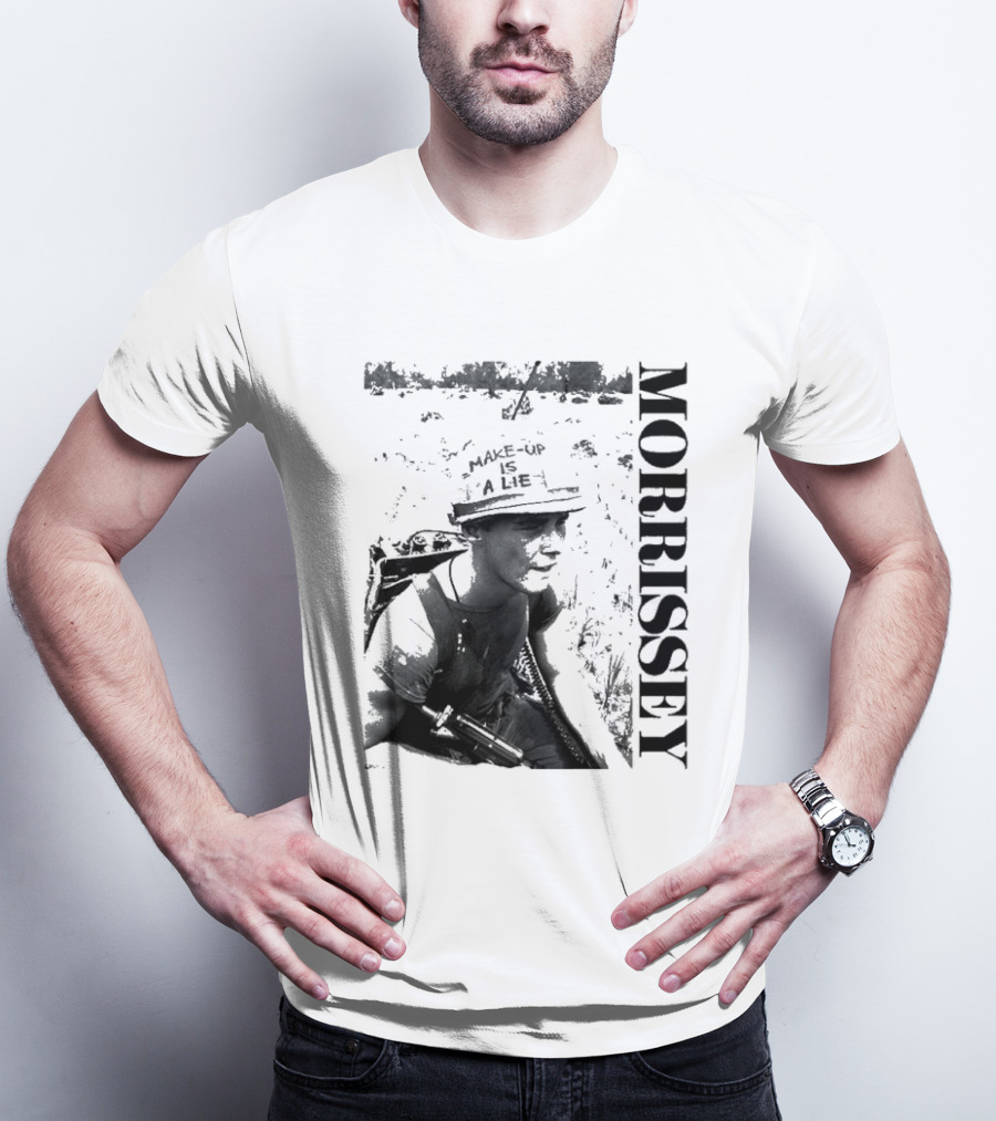 Morrissey Make Up Is A Lie Combat 2026 Tour T-Shirt