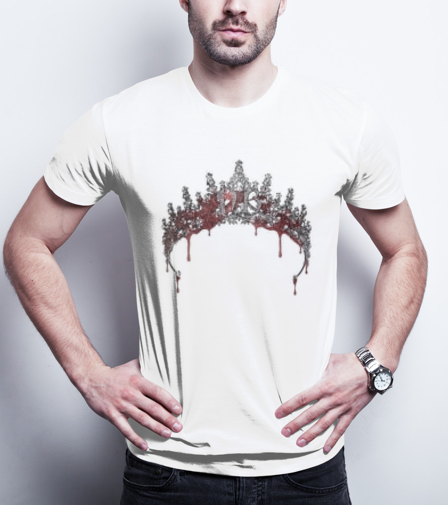 Nessa Barrett Store Bloody Tiara Dark Gothic Blood Dripping Crown T-Shirt