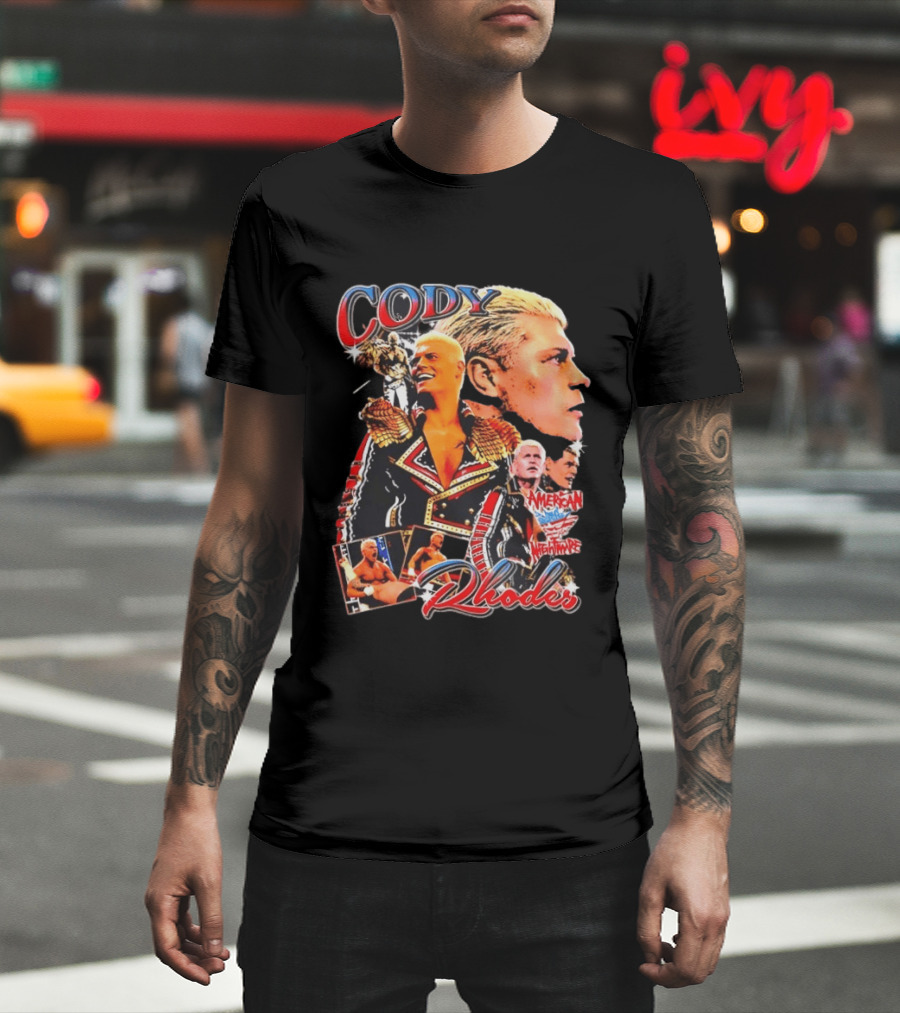 Cody Rhodes American Nightmare Retro Bootleg T-Shirt