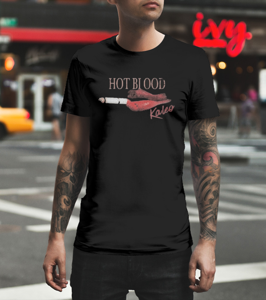 Kaleo Hot Blood Lips Smoking T-Shirt