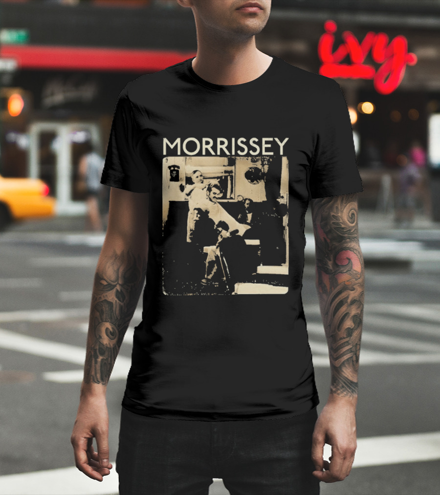 Morrissey Barbershop Scene 2026 Tour T-Shirt