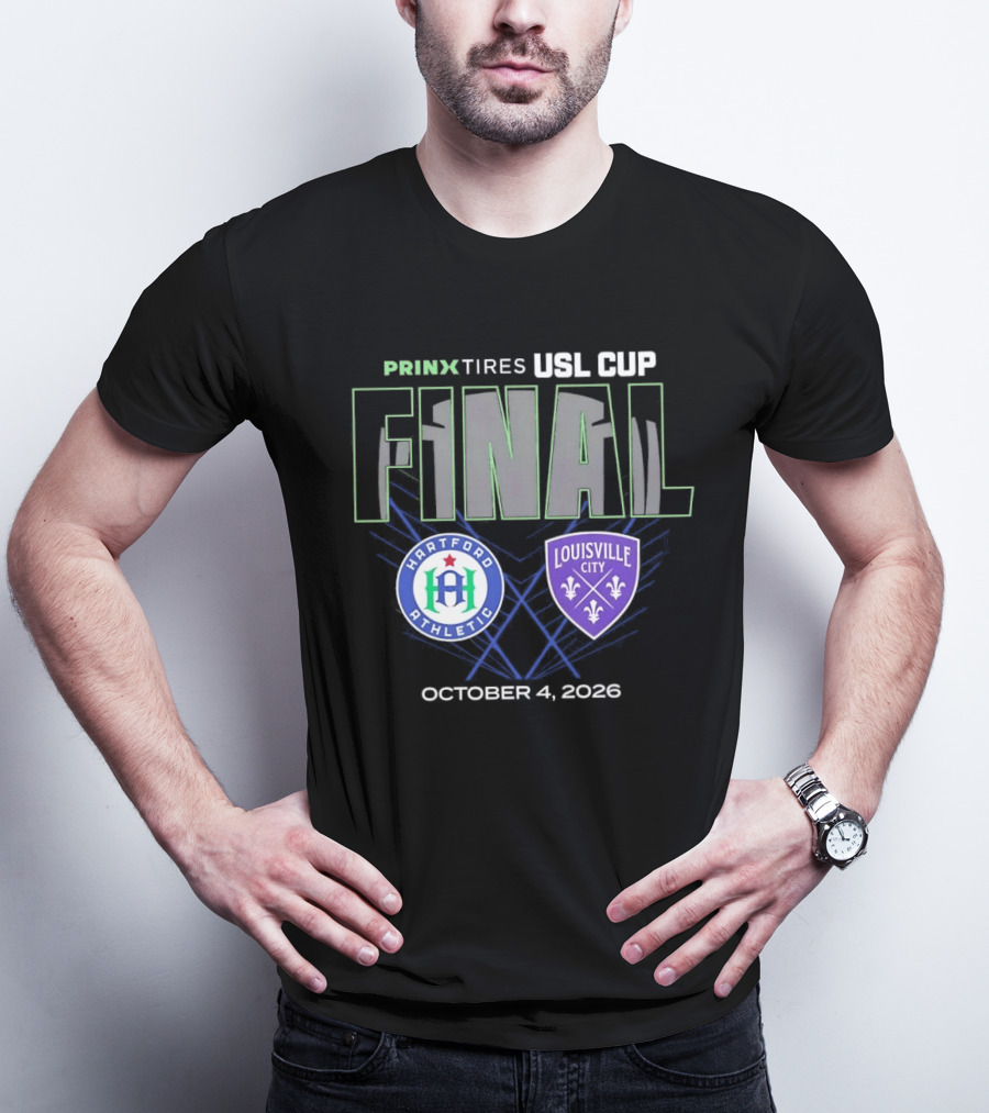USL Cup 2026 Match Up Hartford Vs Louisville T-Shirt