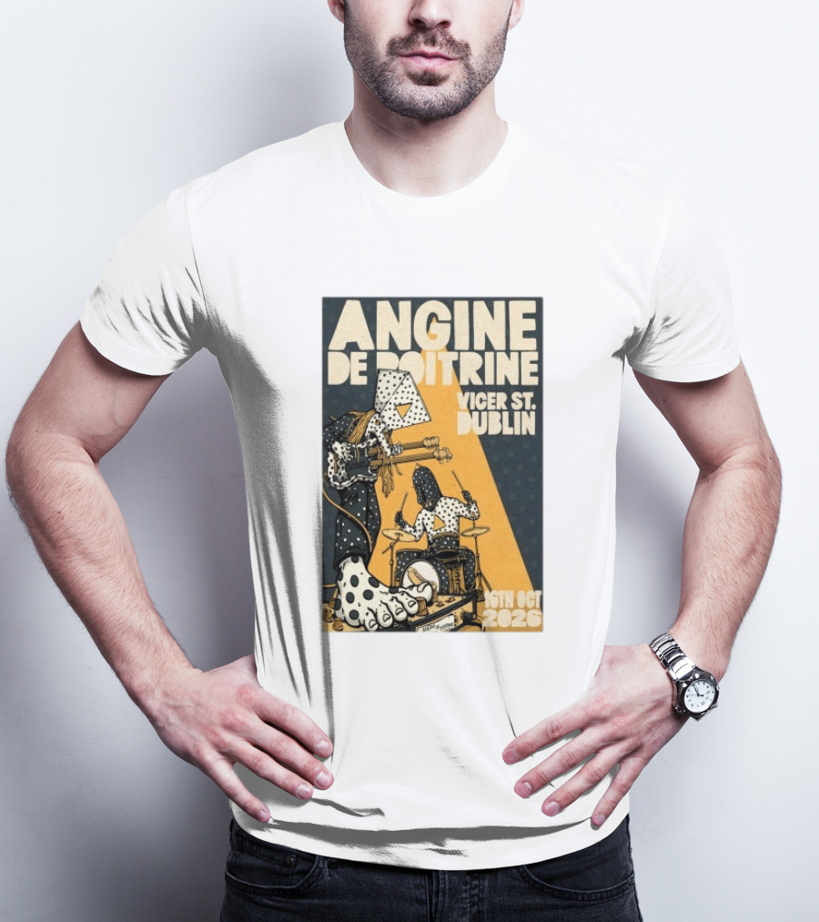 Angine De Poitrine Vicar Street Dublin 16th October 2026 T-Shirt