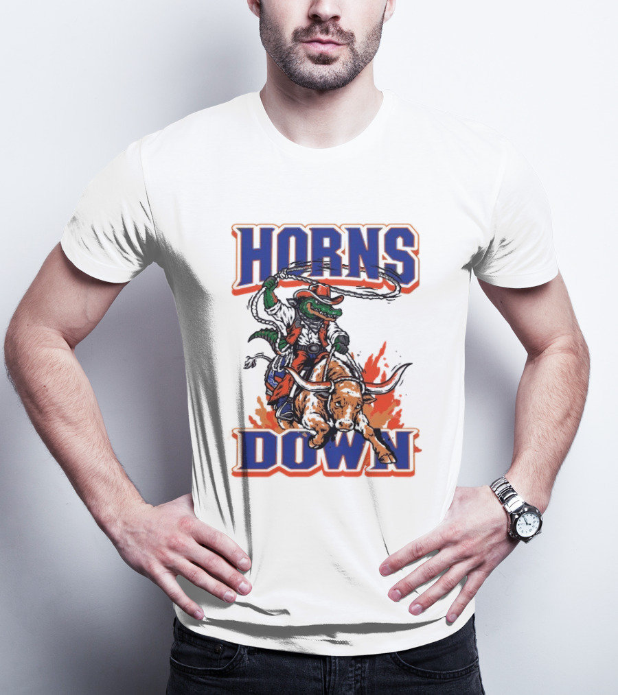 Florida Gators Horns Down Texas Longhorns Rodeo Rivalry T-Shirt