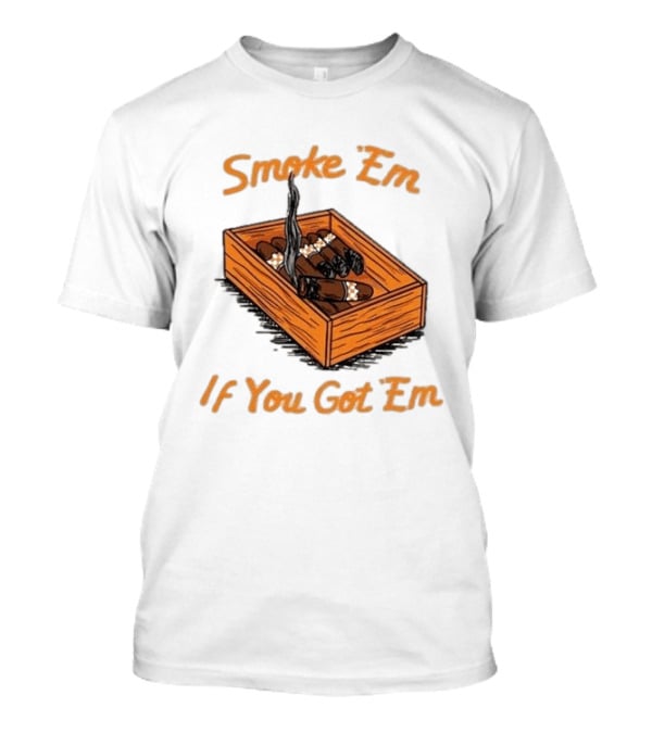Tennessee Volunteers Smoke Em If You Got Em Cigar Box T-Shirt