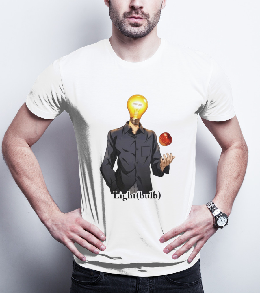 Yagami Raito Lightbulb Apple Interaction T-Shirt