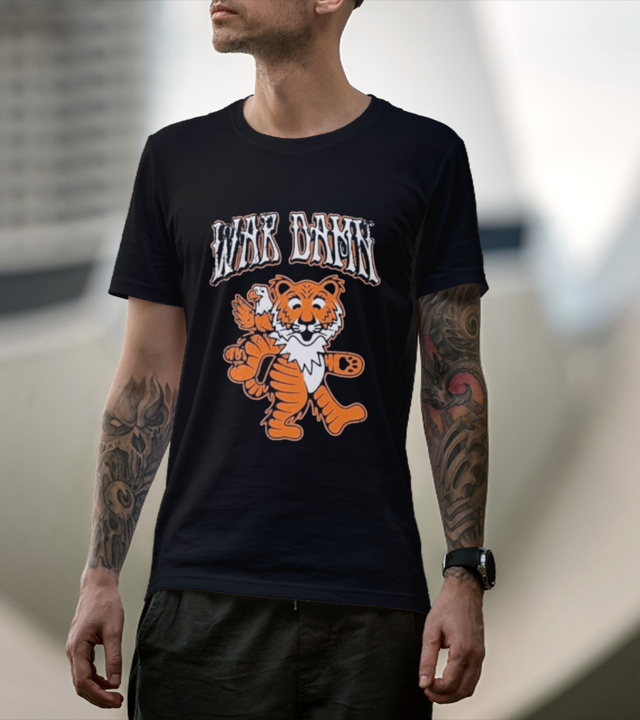 Auburn Tigers War Damn Tiger And Eagle T-Shirt