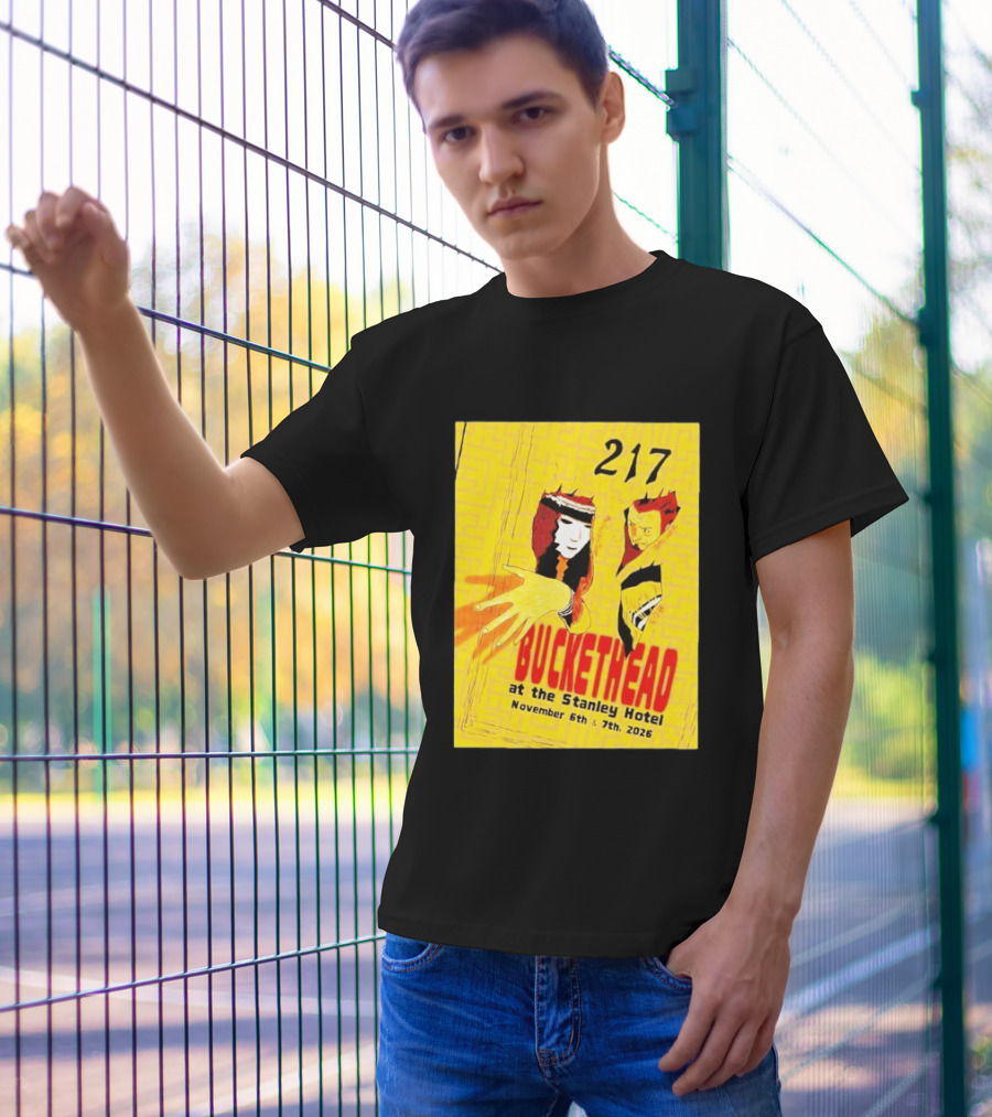 Buckethead 217 At The Stanley Hotel November 6th & 7th 2026 T-Shirt