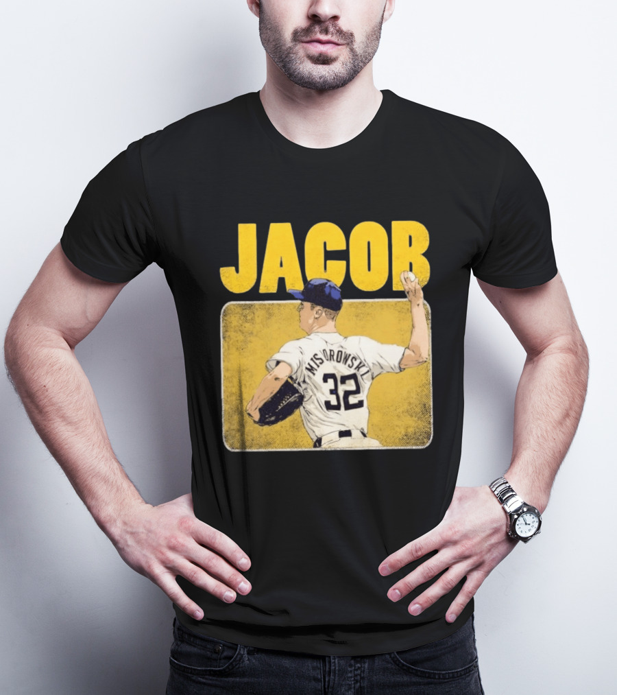 Jacob Misiorowski 32 Milwaukee Brewers Baseball Player Highlight T-Shirt