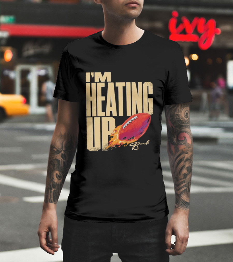 I'm Heating Up Jameis Winston New York Giants Stacked Football T-Shirt