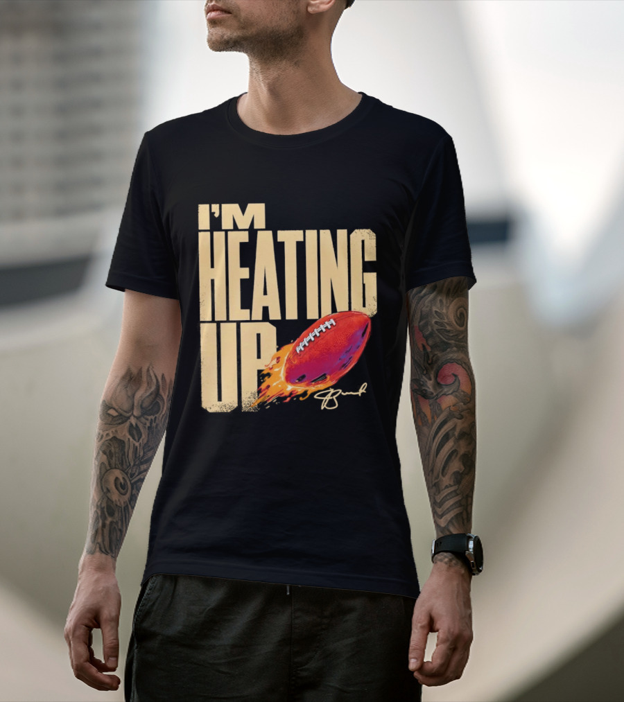 I'm Heating Up Jameis Winston New York Giants Stacked Football T-Shirt