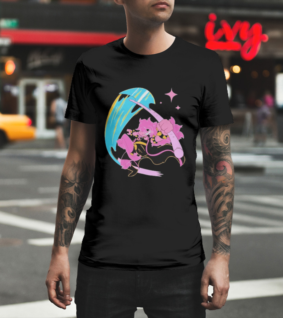 Deltarune Rudebuster Axe Character Slash Attack T-Shirt
