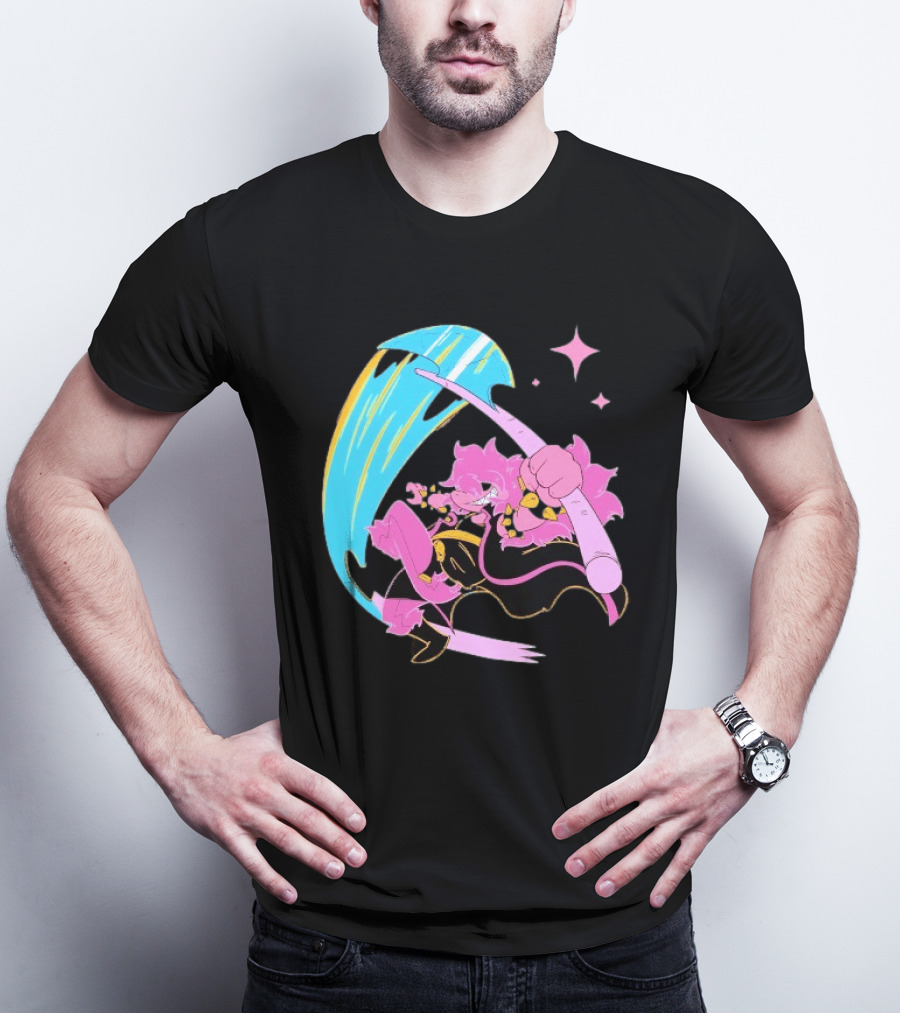 Deltarune Rudebuster Axe Character Slash Attack T-Shirt