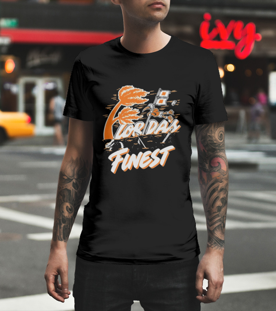 Miami Hurricanes Florida's Finest Palm Tree T-Shirt