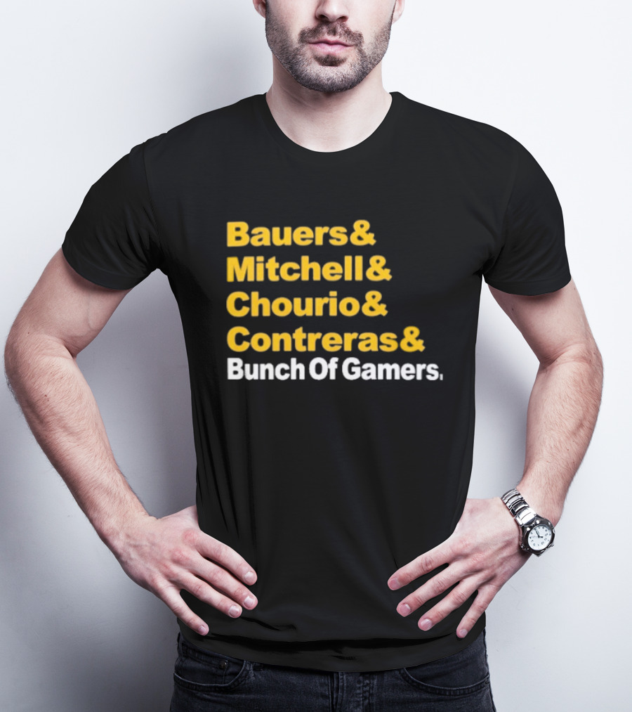 Milwaukee Brewers Bauers Mitchell Chourio Contreras Bunch Of Gamers T-Shirt