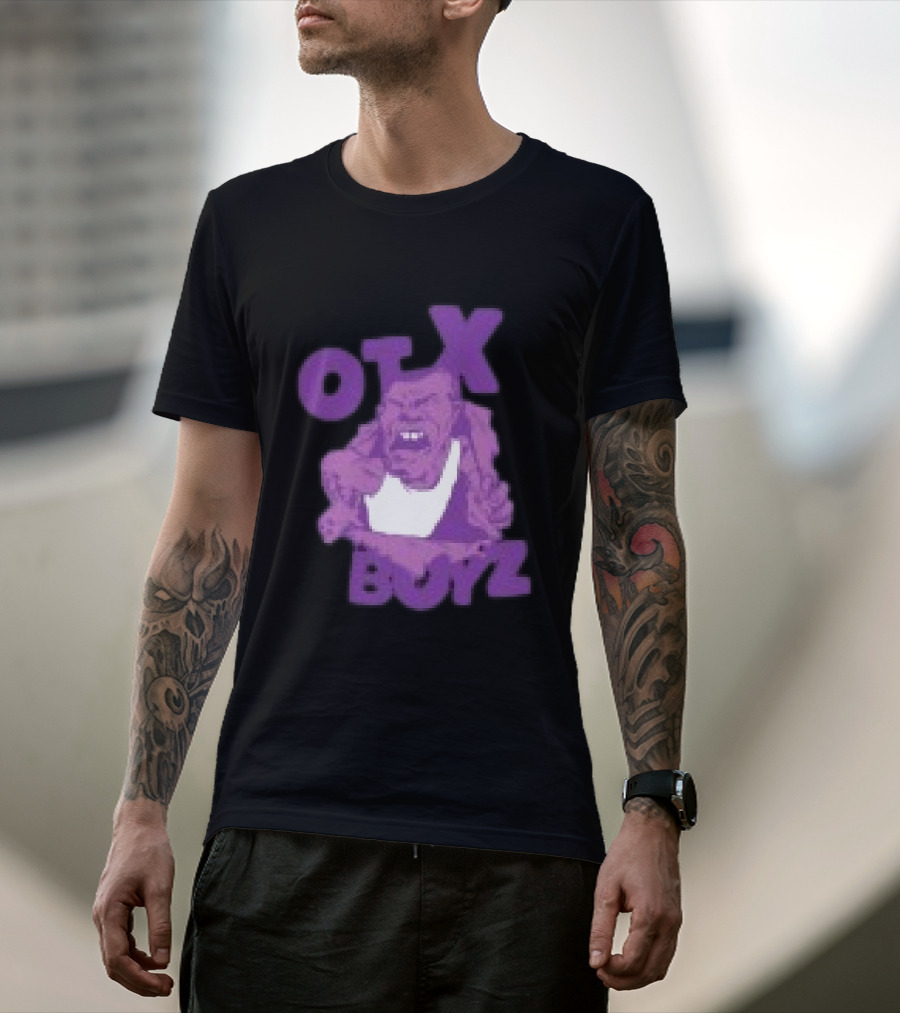 OTX Boyz Purple Character Geezy World Store Breakout T-Shirt