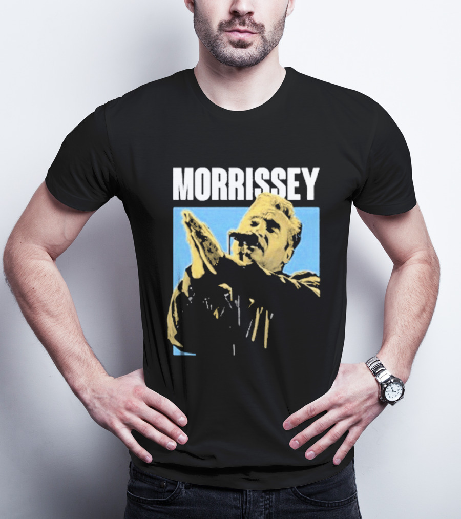 Morrissey Pop Praise Iconic Clapping Microphone T-Shirt