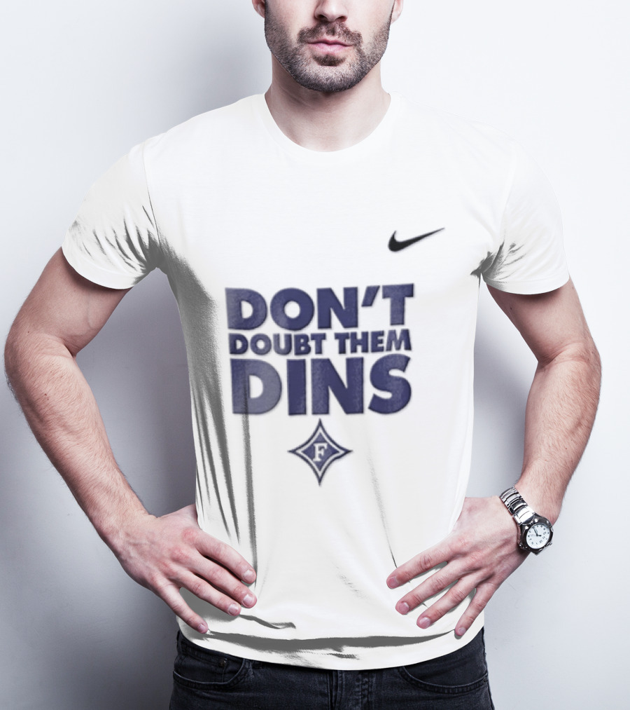 Nike Don't Doubt Them Dins Furman Paladins Purple Diamond T-Shirt
