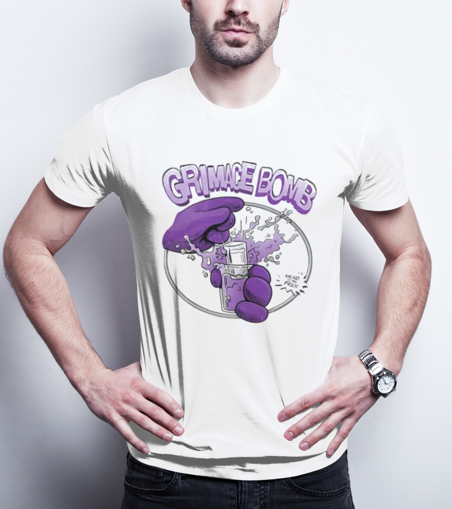 Grimace Bomb Grimace Shot Purple Explosion T-Shirt