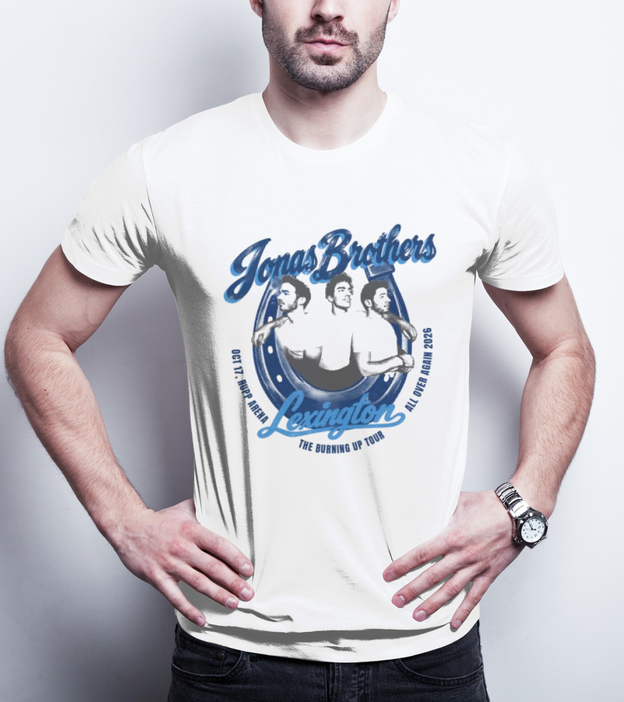 Jonas Brothers Lexington KY Tour Oct 17 2007 Burning Up 2023 T-Shirt