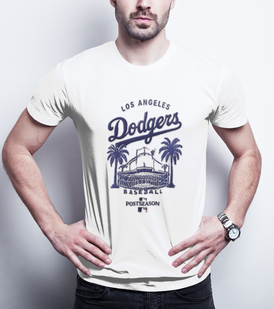 Los Angeles Dodgers Stadium Palm Trees Baseball Summer Forever T-Shirt