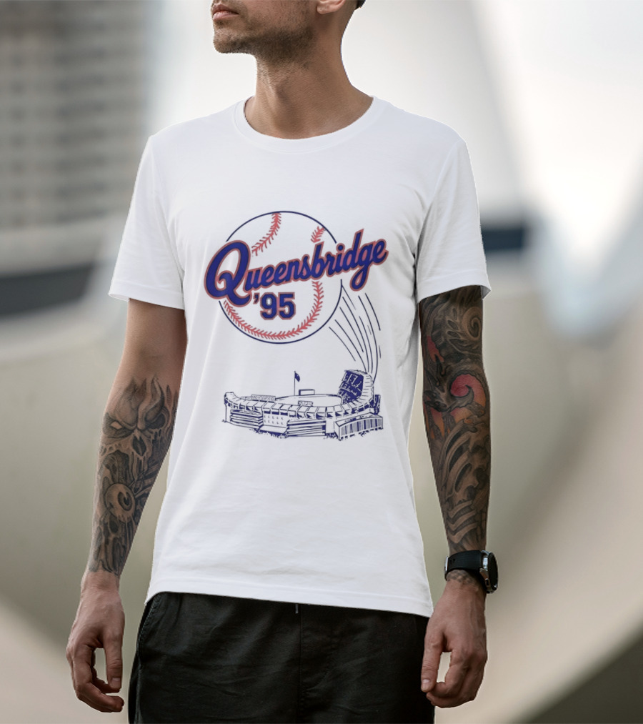 Queensbridge '95 New York Stadium Baseball 1995 T-Shirt