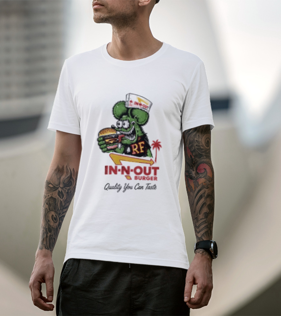 Rat Fink In N Out Burger Quality You Can Taste Collaboration T-Shirt