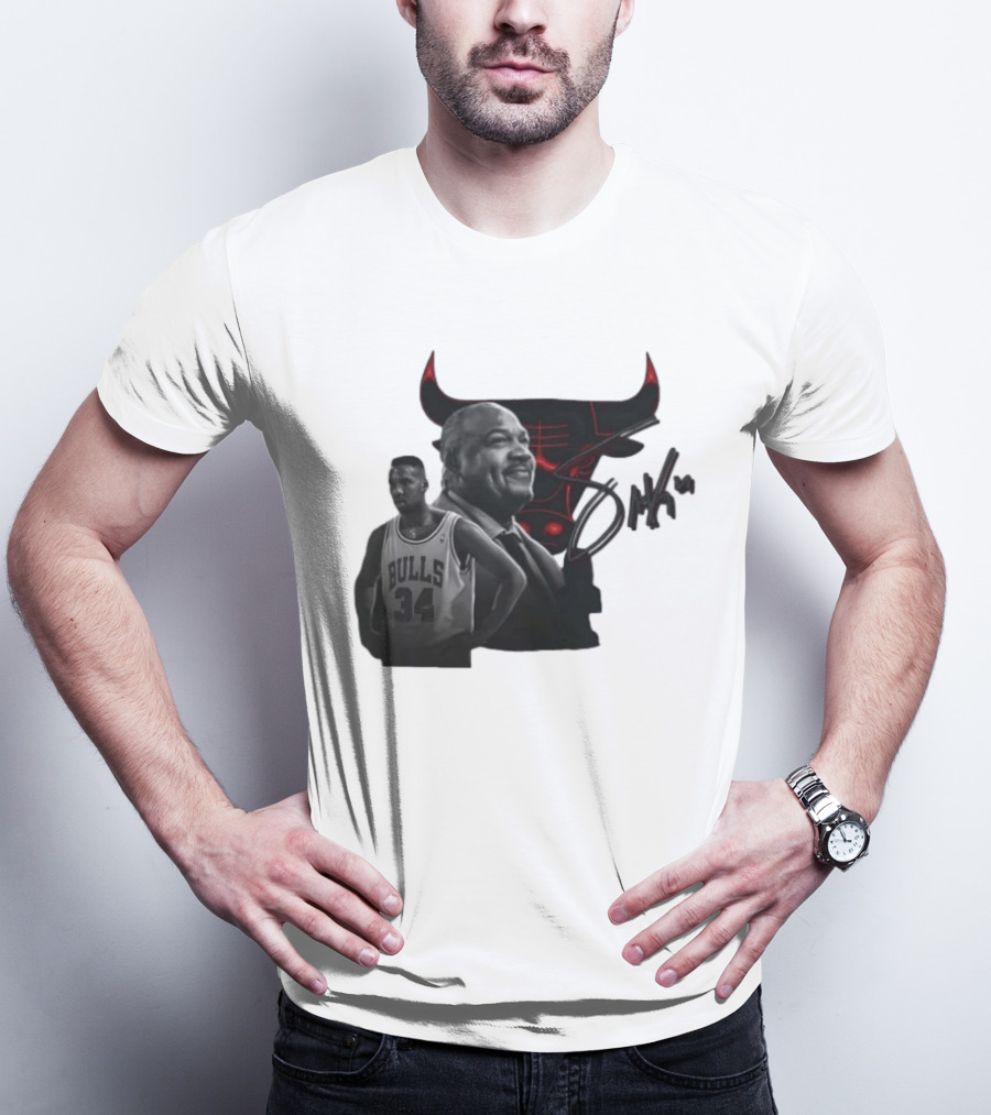 Stacey King Chicago Bulls Legend 34 Bulls T-Shirt