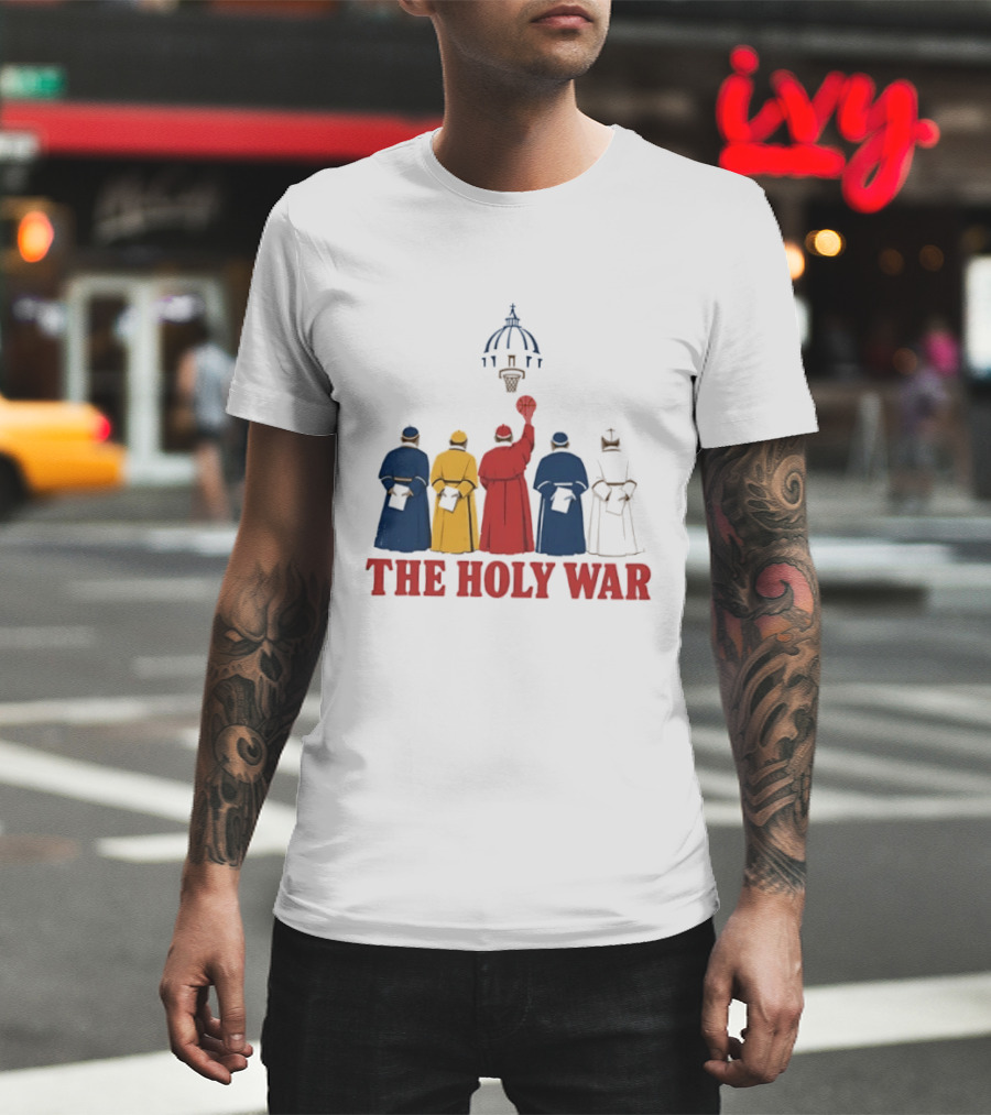 The Holy War Basketball Clergy Team Colors Basketball Dunk T-Shirt