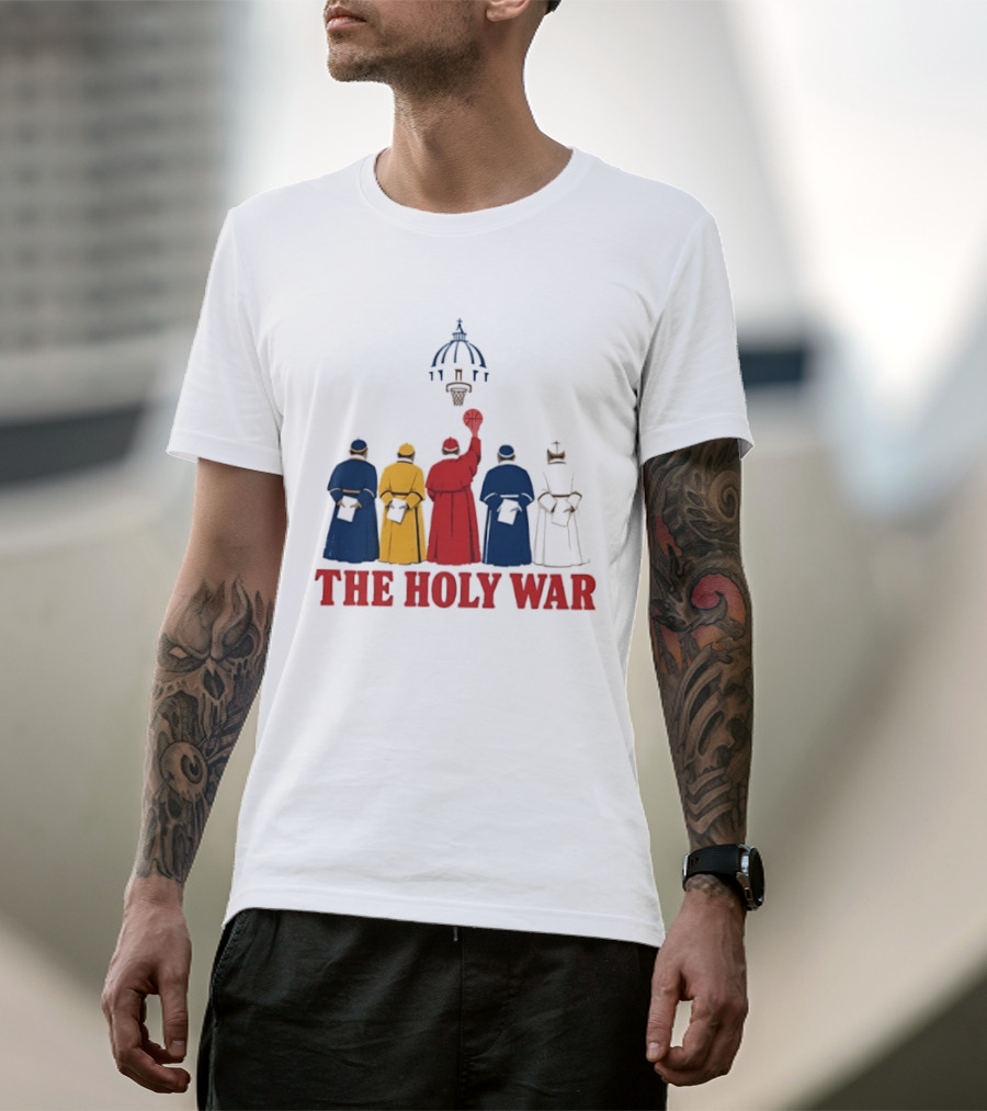 The Holy War Basketball Clergy Team Colors Basketball Dunk T-Shirt