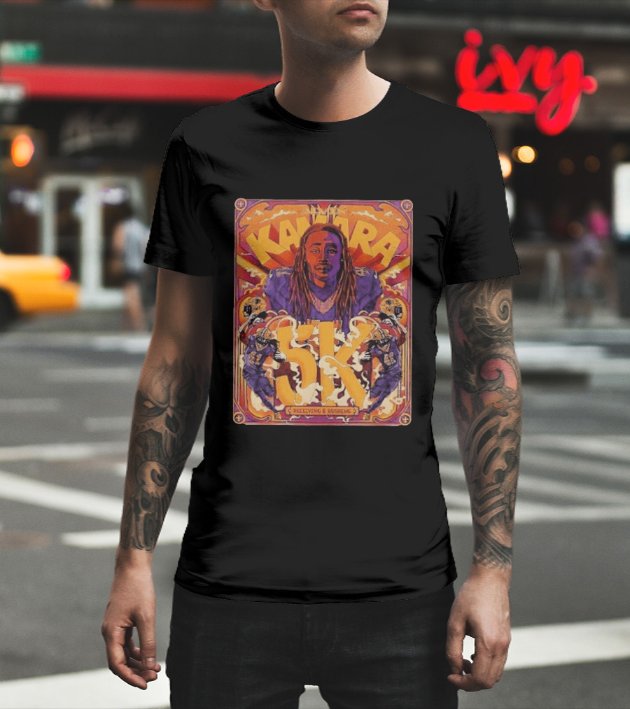 Kamara 5K Receiving & Rushing New Orleans Saints T-Shirt