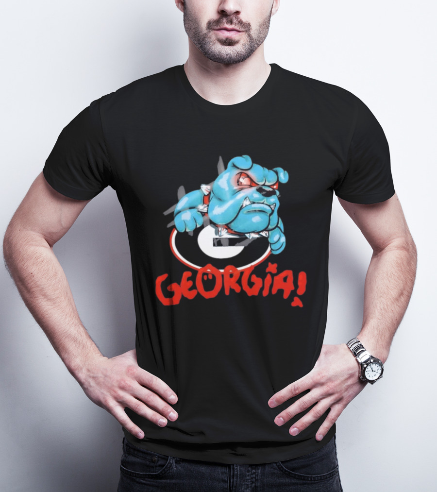 Georgia Bulldogs Spiked Bulldog Halloween UGA G T-Shirt