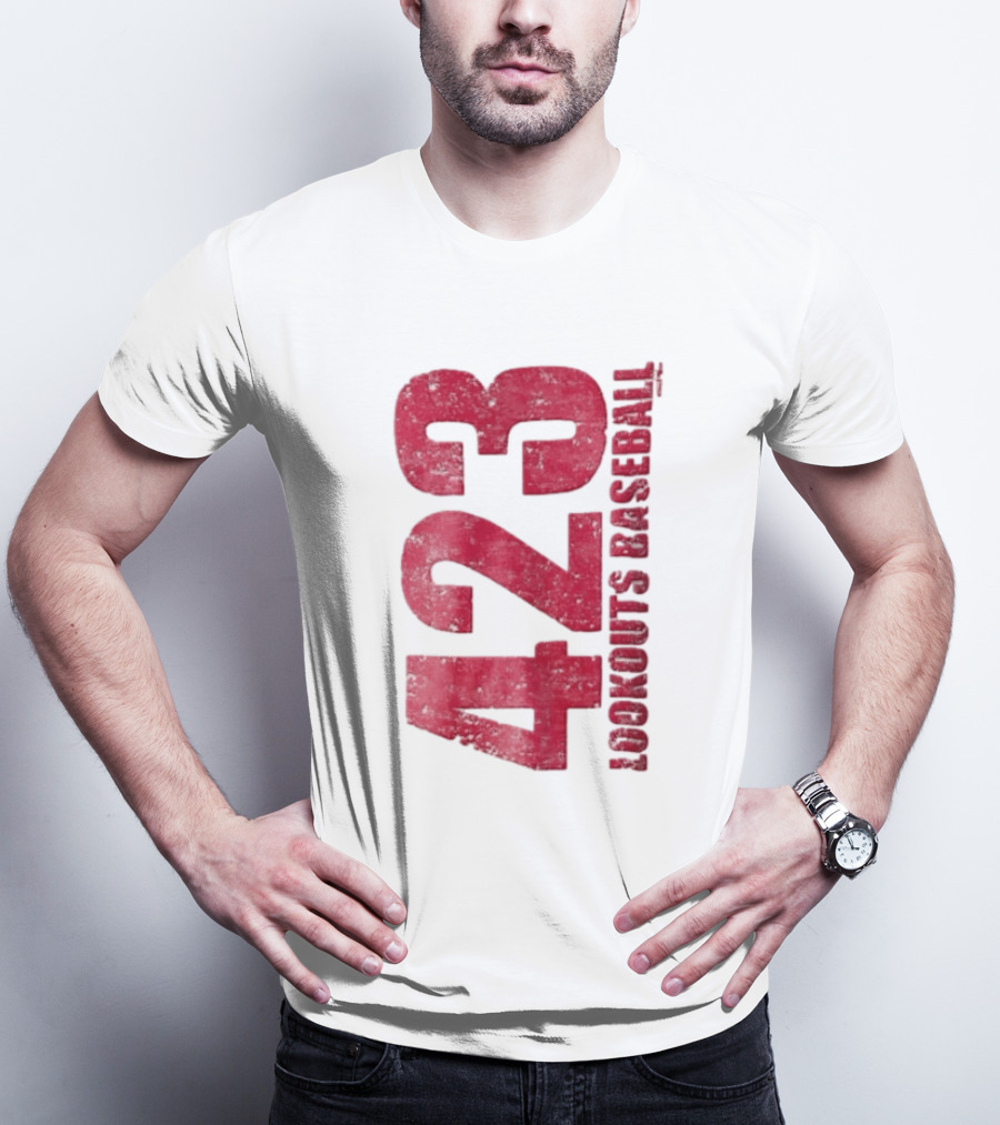 423 Lookouts Baseball Distressed Numbers Tennessee T-Shirt