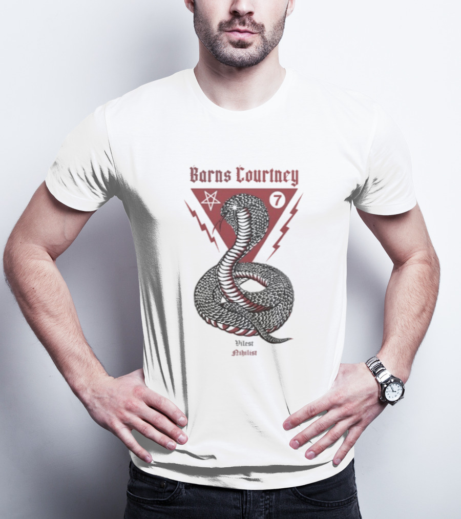 Barns Courtney Nihilist Cobra Snake Lightning Symbolic T-Shirt