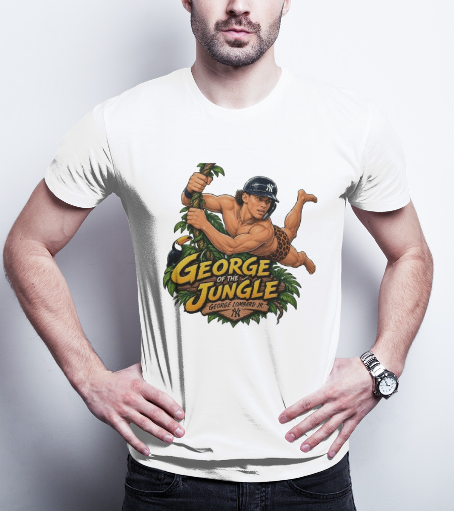 George Of The Jungle George Lombard Jr. New York Yankees NY T-Shirt