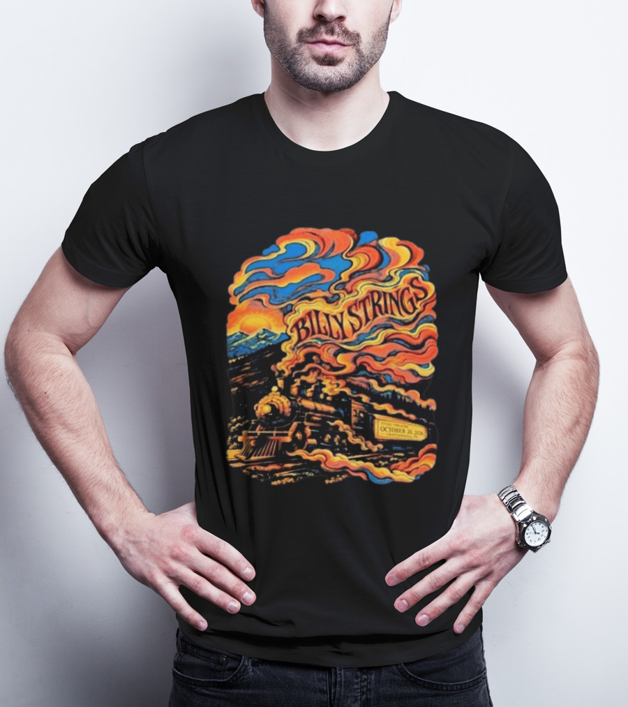 Billy Strings Tivoli Theatre Chattanooga Train Art October 20 2026 T-Shirt
