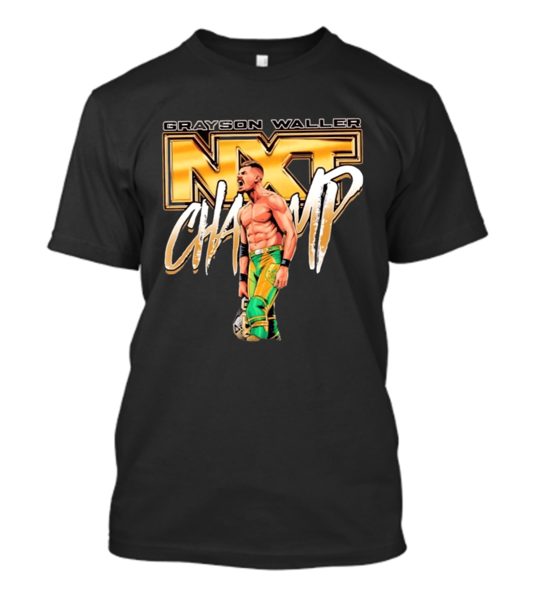 Grayson Waller NXT Champ Pro Wrestling Iconic Championship T-Shirt