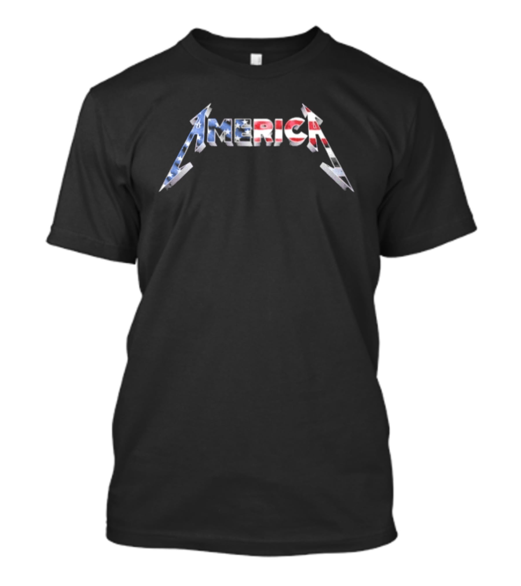Brandon Tatum The Officer Tatum American Metallica Style Stars And Stripes T-Shirt