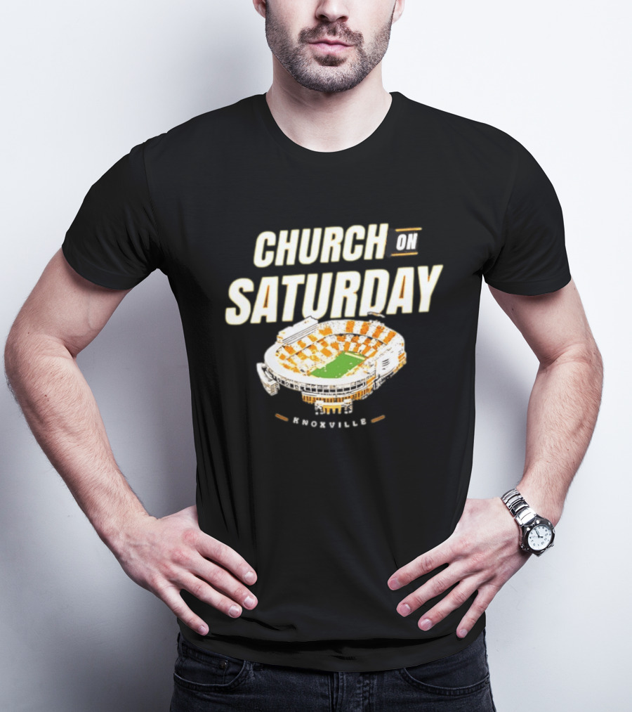 Church On Saturday Knoxville Stadium Tennessee Volunteers T-Shirt